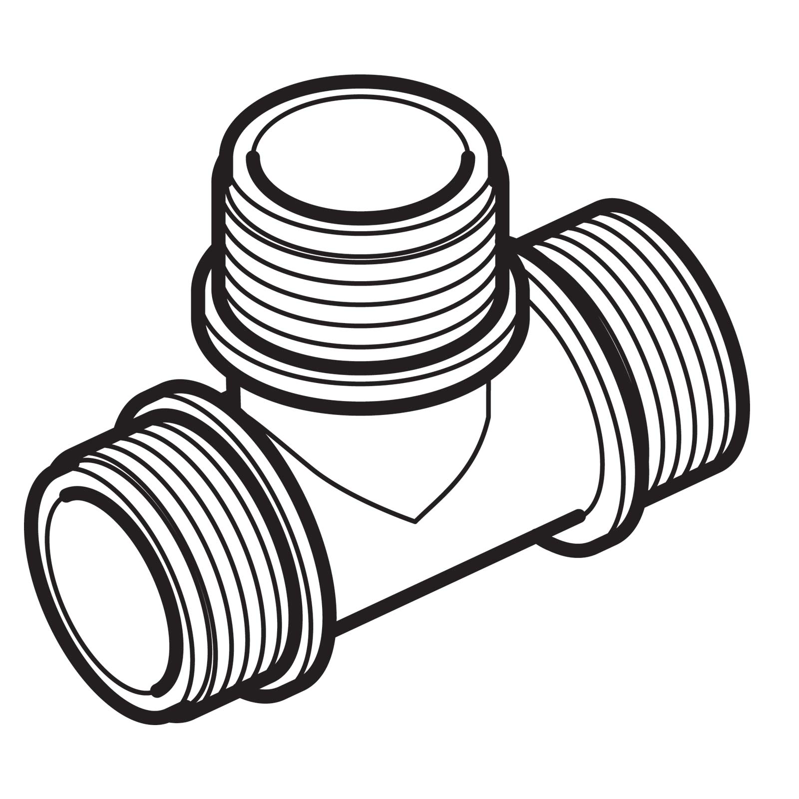 Male Threaded Reducing Tee