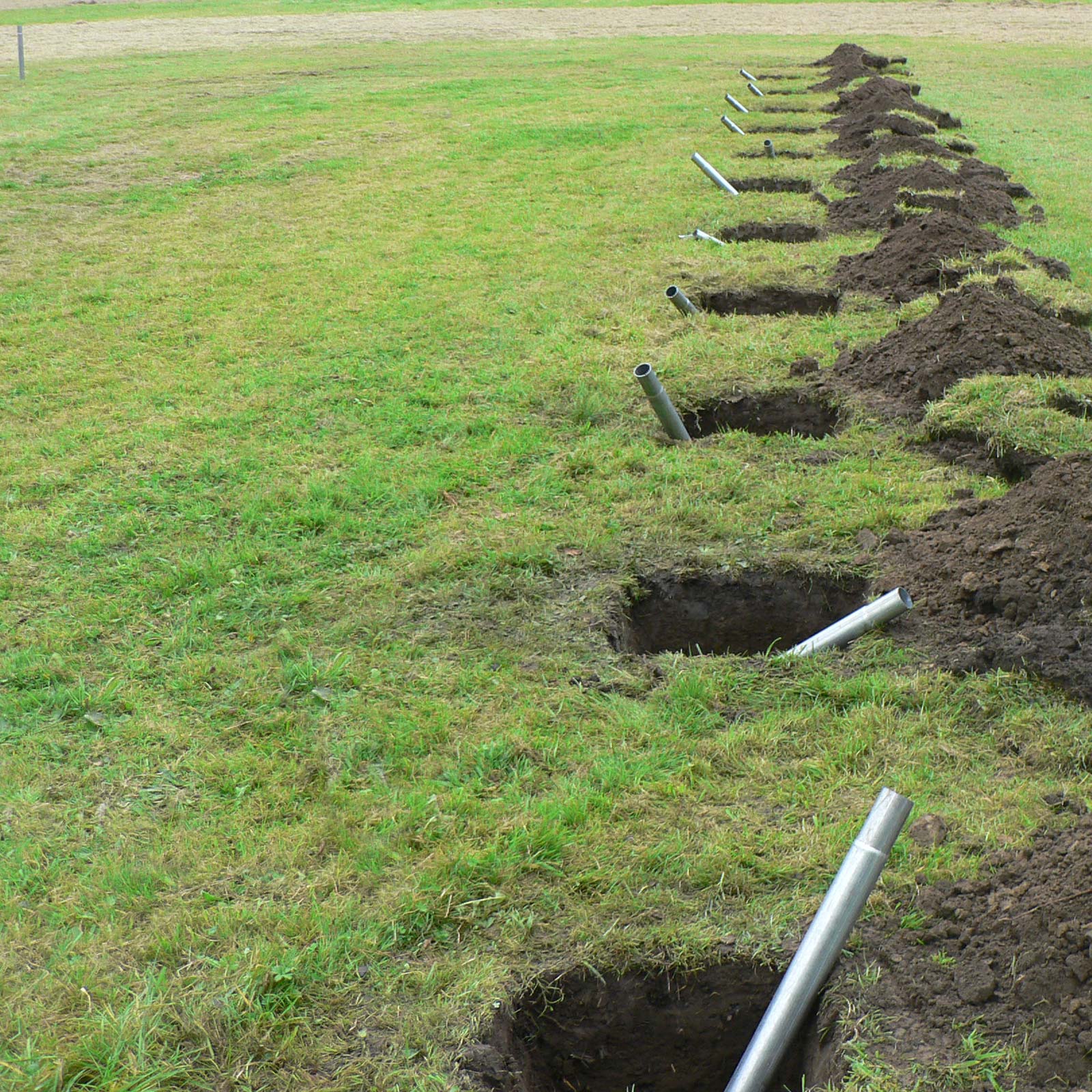 Foundation tubes complete with a swage at one end | First Tunnels